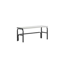 Sypro Umkleidebank mit Aluminiumleisten, HxT 450 x 350 mm, L&auml;nge 1015 mm, anthrazit