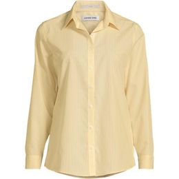 LANDS' END B&uuml;gelfreie Baumwoll-Bluse, Damen,  Gelb, Baumwolle, by Lands' End