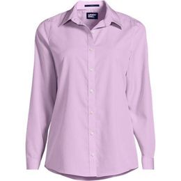 LANDS' END B&uuml;gelfreie Baumwoll-Bluse, Damen,  Pink, Baumwolle, by Lands' End