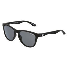 O`Neill O'Neill GODREVY2.0 | Unisex-Sonnenbrille | Fassung: Vollrand, Panto, Kunststoff, Schwarz Matt | Glasfarbe: Grau