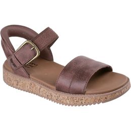 Skechers Bobs Sun Vibe Be Corky Polyester Damen Schokoladen Sandalen
