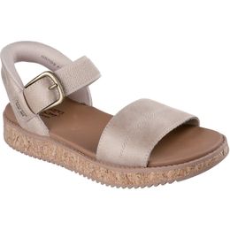 Skechers Bobs Sun Vibe Be Corky Polyester Damen Sandalen Natur
