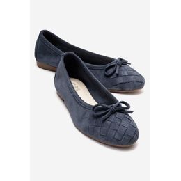 Nopos Leder Cap-Toe Ballerina