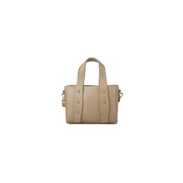 Giulia Monti Schultertasche Grau Beige