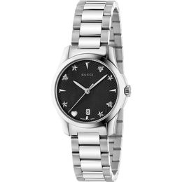 Gucci YA126573 G-Timeless Schwarzes Zifferblatt Unisex-Uhr
