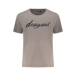 Desigual Grigio Baumwolle Damen T-Shirt