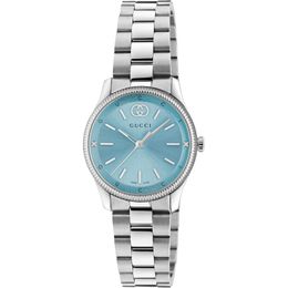 Gucci YA1265068 G-Timeless Damen 29 mm Blau Zifferblatt Edelstahl Uhr