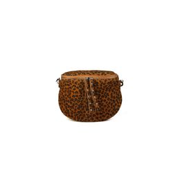 Giulia Monti Schultertasche Leopard