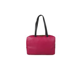 Giulia Monti Schultertasche Fuchsie Schwarz