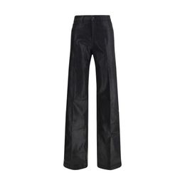 L'AGENCE L'Agence Schwarze Baumwoll-Casual-Hosen