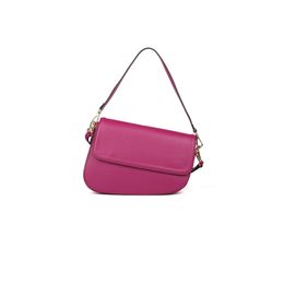 Giulia Monti Schultertasche Dunkelfuchsia