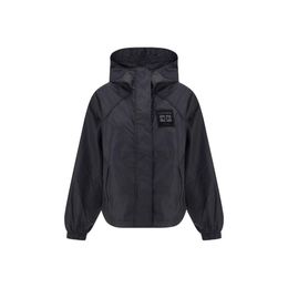 Ganni Schwarze Nylon Shell-Jacke