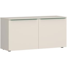 Kommode Tom Tailor HOME, light taupe, B:110cm H:56cm T:42cm, Holzwerkstoff, Melamin, Spanplatte, Sideboards, Kommode, Sideboard mit 2 T&uuml;ren, Softclose,viel Stauraum mit Farbkick