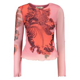 Desigual Rosa Viskose Damen T-Shirt