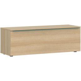Lowboard Tom Tailor HOME, light oak, B:110cm H:38cm T:42cm, Holzwerkstoff, Melamin, Spanplatte, Sideboards, Lowboard, Lowboard mit Breite 110 cm, viel Stauraum mit besonderem Farbkick