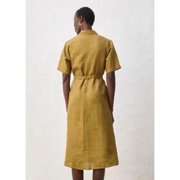 bonprix Blusenkleid aus reinem Leinen, gr&uuml;n, Gr.40, ein perfektes Blusenkleid f&uuml;r den Fr&uuml;hling, aus hochwertigerem Leinen und Bindeg&uuml;rtel, aus Leinen