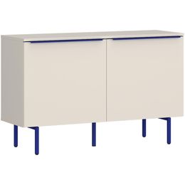 Kommode Tom Tailor HOME, light taupe, B:110cm H:72cm T:42cm, Holzwerkstoff, Melamin, Spanplatte, Sideboards, Kommode, Sideboard mit 2 T&uuml;ren, Softclose,viel Stauraum mit Farbkick