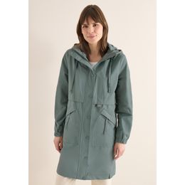 Kurzmantel Cecil, Damen, Gr. M (40), kelp gr&uuml;n, Web, Obermaterial: 57% Polyester, 43% Baumwolle; Futter: 100% Polyester, unifarben, comfort fit normal, ohne Ausschnitt, elastischer Bund, M&auml;ntel Kurzmantel, mit Kapuze
