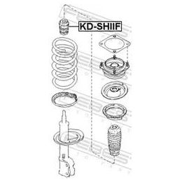 FEBEST Anschlagpuffer, Federung kdshiif Vorderachse f&uuml;r HYUNDAI