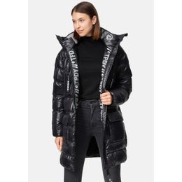 Winterjacke Trueprodigy "David F Kapuze aufgesetzte Taschen", Damen, Gr. L, schwarz, Obermaterial: 100% Polyester PES., regular fit, Jacken Winterjacke