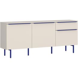 Sideboard Tom Tailor HOME, light taupe, B:165cm H:56cm T:42cm, Holzwerkstoff, Melamin, Spanplatte, Sideboards, Sideboard, Lowboard, Breite 165 cm,3 T&uuml;ren,1 Schublade, viel Stauraum