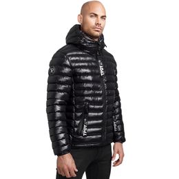 Winterjacke Trueprodigy "Adan Reflektierende Zipper", Herren, Gr. L, schwarz, Obermaterial: 100% Polyester PES., slim fit, Jacken Winterjacke