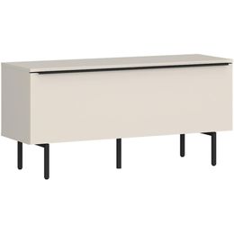 Lowboard Tom Tailor HOME, light taupe, B:110cm H:59cm T:42cm, Holzwerkstoff, Melamin, Spanplatte, Sideboards, Lowboard, Lowboard mit Breite 110 cm, viel Stauraum mit besonderem Farbkick