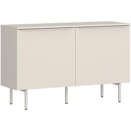 Kommode Tom Tailor HOME, light taupe, B:110cm H:72cm T:42cm, Holzwerkstoff, Melamin, Spanplatte, Sideboards, Kommode, Lowboard mit Breite 110 cm, viel Stauraum mit besonderem Farbkick