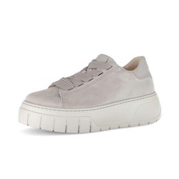 Sneaker Gabor "Sneaker low", Damen, Gr. 39, beige, Schuhe Sneaker