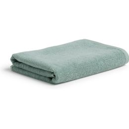 M&ouml;ve Handtuch M&Ouml;VE "Soft Silence Uni mit Pr&auml;geetikett", gr&uuml;n (reed gr&uuml;n), B:50cm L:70cm, Frottier, Walkfrottier, Handt&uuml;cher