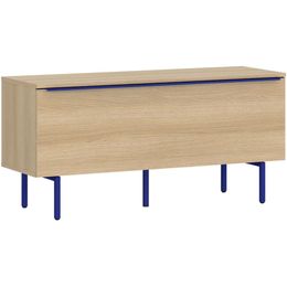Lowboard Tom Tailor HOME, light oak, B:110cm H:59cm T:42cm, Holzwerkstoff, Melamin, Spanplatte, Sideboards, Lowboard, Lowboard mit Breite 110 cm, viel Stauraum mit besonderem Farbkick
