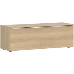 Lowboard Tom Tailor HOME, light oak, B:110cm H:38cm T:42cm, Holzwerkstoff, Melamin, Spanplatte, Sideboards, Lowboard, Lowboard mit Breite 110 cm, viel Stauraum mit besonderem Farbkick