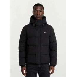 Winterjacke Trueprodigy "Edris dicke Winterjacke mit Eingrifftasche und Applikation", Herren, Gr. L, schwarz, Obermaterial: 100% Polyester PES., Jacken Winterjacke