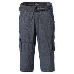 3/4-Hose Casamoda "Casamoda 3/4 - Bermuda BEN uni", Damen, Gr. 30, Normalgr&ouml;&szlig;en, graues mittelblau, 100% Baumwolle, Hosen