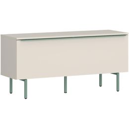 Lowboard Tom Tailor HOME, light taupe, B:110cm H:59cm T:42cm, Holzwerkstoff, Melamin, Spanplatte, Sideboards, Lowboard, Lowboard mit Breite 110 cm, viel Stauraum mit besonderem Farbkick