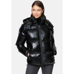 Winterjacke Trueprodigy "Constance F Reflektierender Innenkragen Kapuze extra gro&szlig;e Seitentaschen", Damen, Gr. L, schwarz, Obermaterial: 100% Polyester PES., regular fit, Jacken Winterjacke