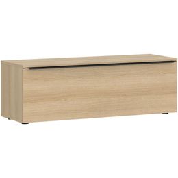 Lowboard Tom Tailor HOME, light oak, B:110cm H:38cm T:42cm, Holzwerkstoff, Melamin, Spanplatte, Sideboards, Lowboard, Lowboard mit Breite 110 cm, viel Stauraum mit besonderem Farbkick