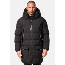 Parka Trueprodigy "Willo Reflektierender Innenkragen", Herren, Gr. L, schwarz, Obermaterial: 100% Polyester PES., slim fit, Jacken Parka