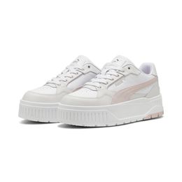 Sneaker Puma "Karmen II Idol Sneakers Damen", Damen, Gr. 35,5, wei&szlig; mauve mist feather gray pink, Obermaterial: Synthetik, Kuhleder, Textil. Futter: Textil. Innensohle: Textil. Laufsohle: Gummi, Schuhe Sneaker