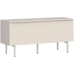 Lowboard Tom Tailor HOME, light taupe, B:110cm H:59cm T:42cm, Holzwerkstoff, Melamin, Spanplatte, Sideboards, Lowboard, Lowboard mit Breite 110 cm, viel Stauraum mit besonderem Farbkick