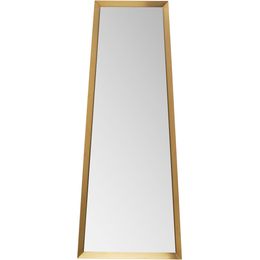 Wandspiegel KARE DESIGN "Wandspiegel Arezzo Brass", gold (goldfarben), B:65cm H:160cm T:6,5cm, Glas, Stahl, Spiegel, Wandspiegel
