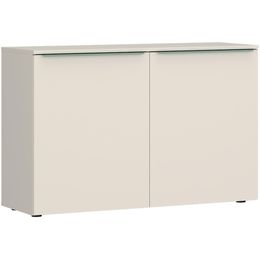Kommode Tom Tailor HOME, light taupe, B:110cm H:74cm T:42cm, Holzwerkstoff, Melamin, Spanplatte, Sideboards, Kommode, Sideboard mit 2 T&uuml;ren, Softclose,viel Stauraum mit Farbkick