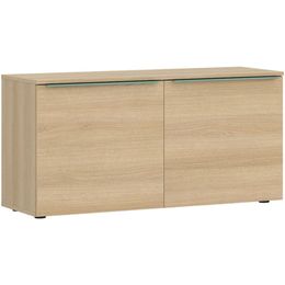 Kommode Tom Tailor HOME, light oak, B:110cm H:56cm T:42cm, Holzwerkstoff, Melamin, Spanplatte, Sideboards, Kommode, Sideboard mit 2 T&uuml;ren, Softclose,viel Stauraum mit Farbkick