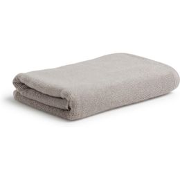 M&ouml;ve Handtuch M&Ouml;VE "Soft Silence Uni mit Pr&auml;geetikett", silber grau, B:50cm L:100cm, Frottier, Walkfrottier, Handt&uuml;cher