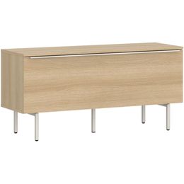 Lowboard Tom Tailor HOME, light oak, B:110cm H:59cm T:42cm, Holzwerkstoff, Melamin, Spanplatte, Sideboards, Lowboard, Lowboard mit Breite 110 cm, viel Stauraum mit besonderem Farbkick