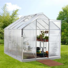 Gew&auml;chshaus Vitavia "Luna 5000", silber (silberfarben), B:195cm H:197cm T:257cm, Gew&auml;chsh&auml;user