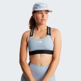 Sport-BH The North Face "W CAMBRENA BRA", Damen, Gr. M, N-Gr, frost grau, Obermaterial: 77% Polyester, 23% Elasthan, BHs Sport-BH, f&uuml;r Fitness und Outdoor-Training, mit schwei&szlig;ableitendem FlashDry&trade;