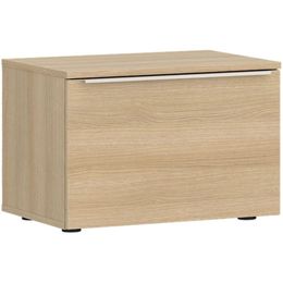 Nachtkommode Tom Tailor HOME "COLOR PUZZLE 1 Schublade mit farbigem Griff", light oak, B:55cm H:38cm T:42cm, Holzwerkstoff, Melamin, Spanplatte, Sideboards, Nachtkommode mit einer gro&szlig;en Schublade