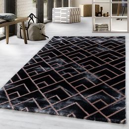 Teppich Ayyildiz Teppiche "NAXOS 3814", braun (bronzefarben), B:140cm H:12mm L:200cm, Polypropylen (PP), Teppiche, Teppich, L&auml;ufer, Wohnzimmer