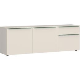 Sideboard Tom Tailor HOME, light taupe, B:165cm H:56cm T:42cm, Holzwerkstoff, Melamin, Spanplatte, Sideboards, Sideboard, Lowboard, Breite 165 cm,3 T&uuml;ren,1 Schublade, viel Stauraum